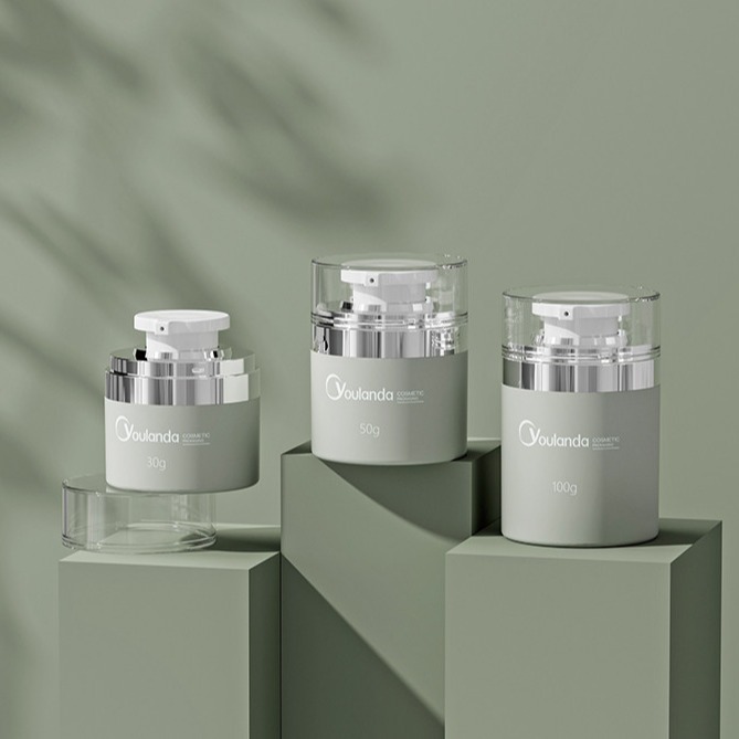 30ml 50ml 100ml Airless Cream Jar PP Airless PETG Cream Aesthetic Jars